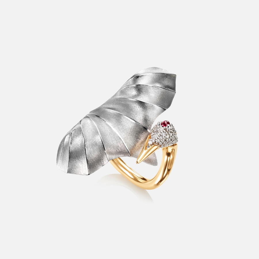 Cranes ring medium | Ole Lynggaard